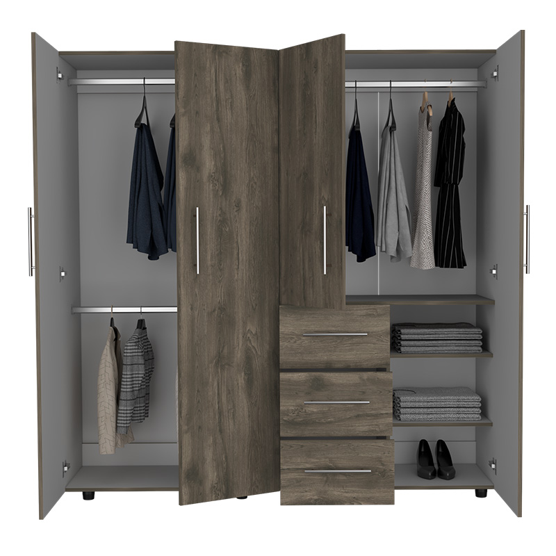 Closet Harlem ECO 184 X 181 X 50 RTA Bellota Blanco CBB 10050 - Almacenes Fuller